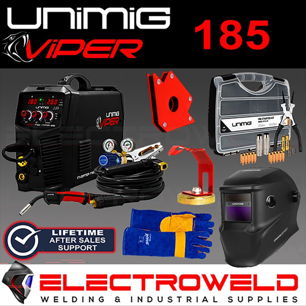 UNIMIG Envy Multi 4 in 1, 230 ACDC Mig Tig Stick Pulse Welder + 2 x ...