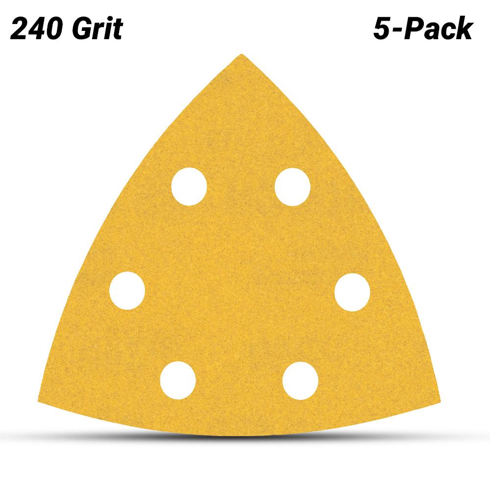 5 x Bosch (2608900829) C470 93mm 240 Grit Sandpaper for Delta Sander ...
