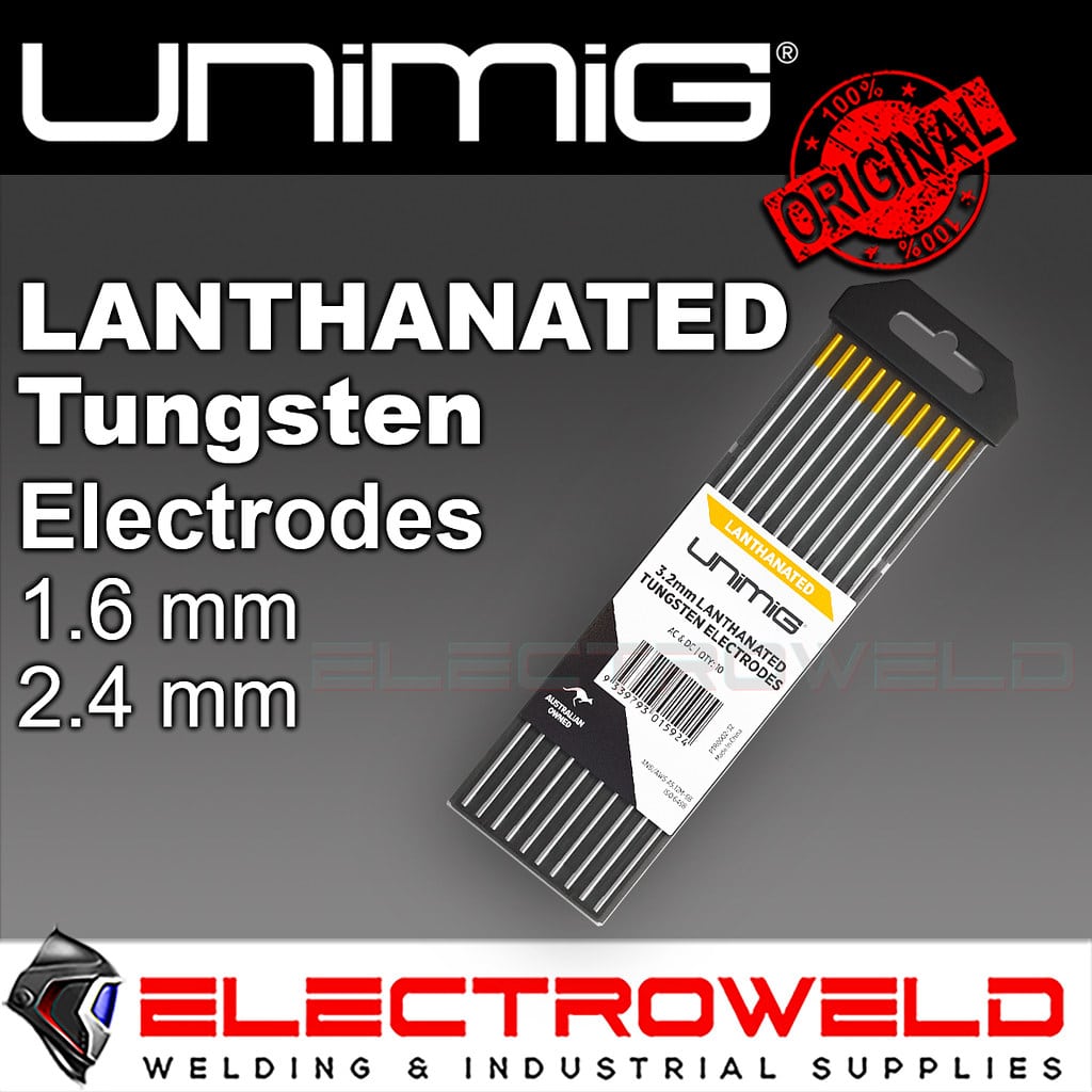 10 x UNIMIG WL15 Lanthanated Tungsten Electrodes 1.6mm 2.4mm Stick ...