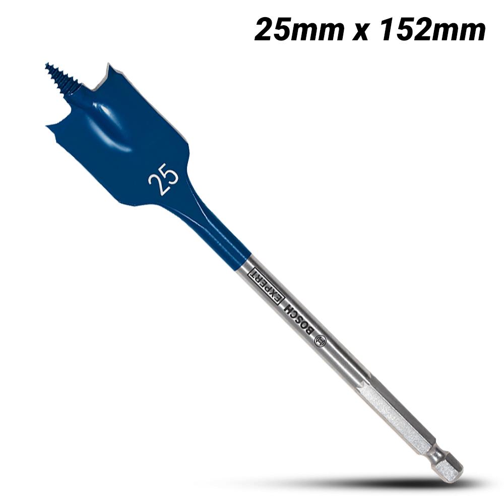 Bosch (2608900322) EXPERT 25mm x 152mm Self Cut Speed Spade Drill Bit ...