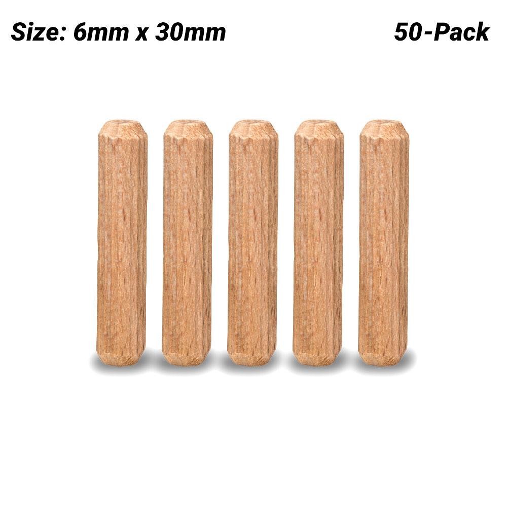 Bosch PSB DUEBEL 6-50 (2607000444) 50pce 6mm x 30mm Profile Wooden ...