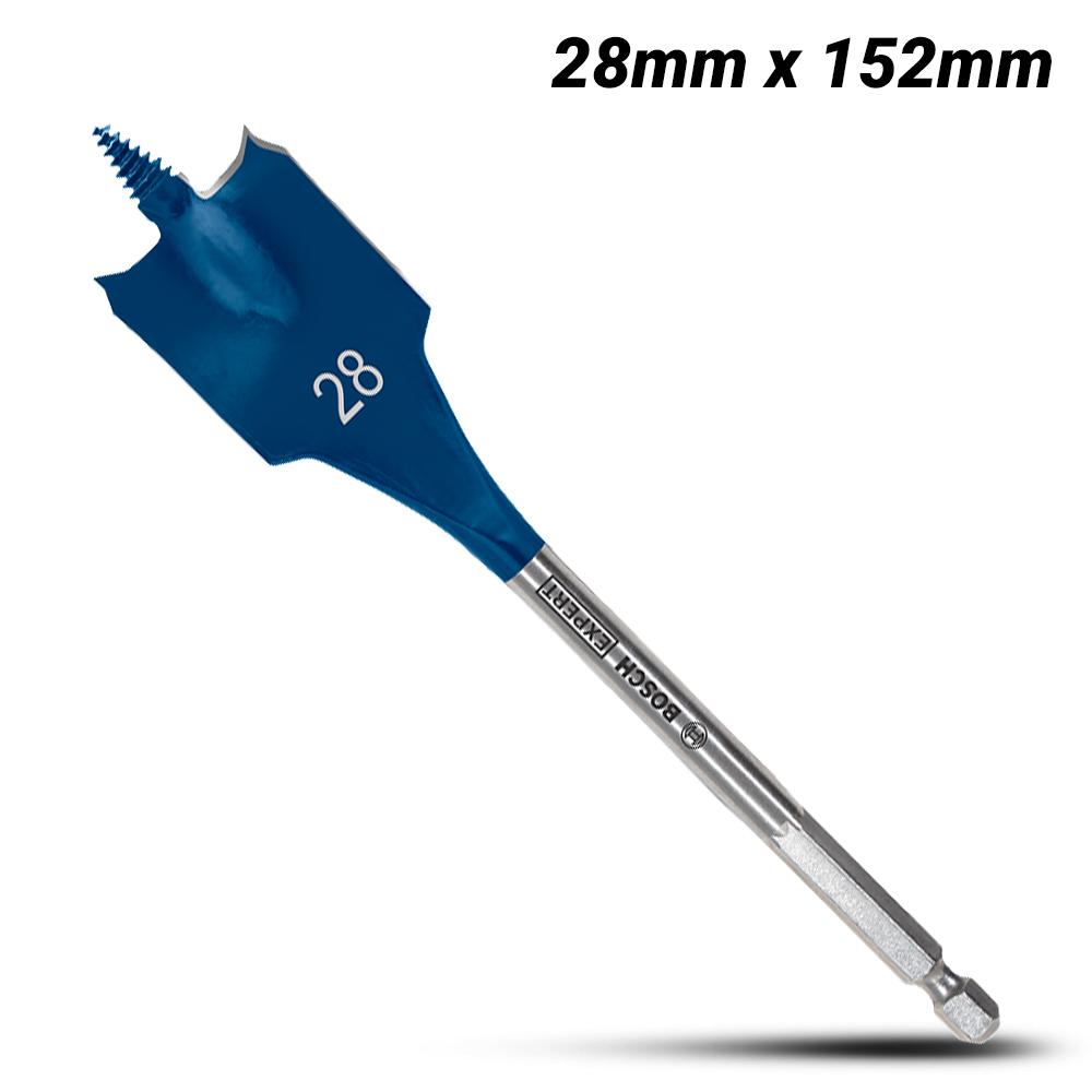Bosch (2608900324) EXPERT 28mm x 152mm Self Cut Speed Spade Drill Bit ...