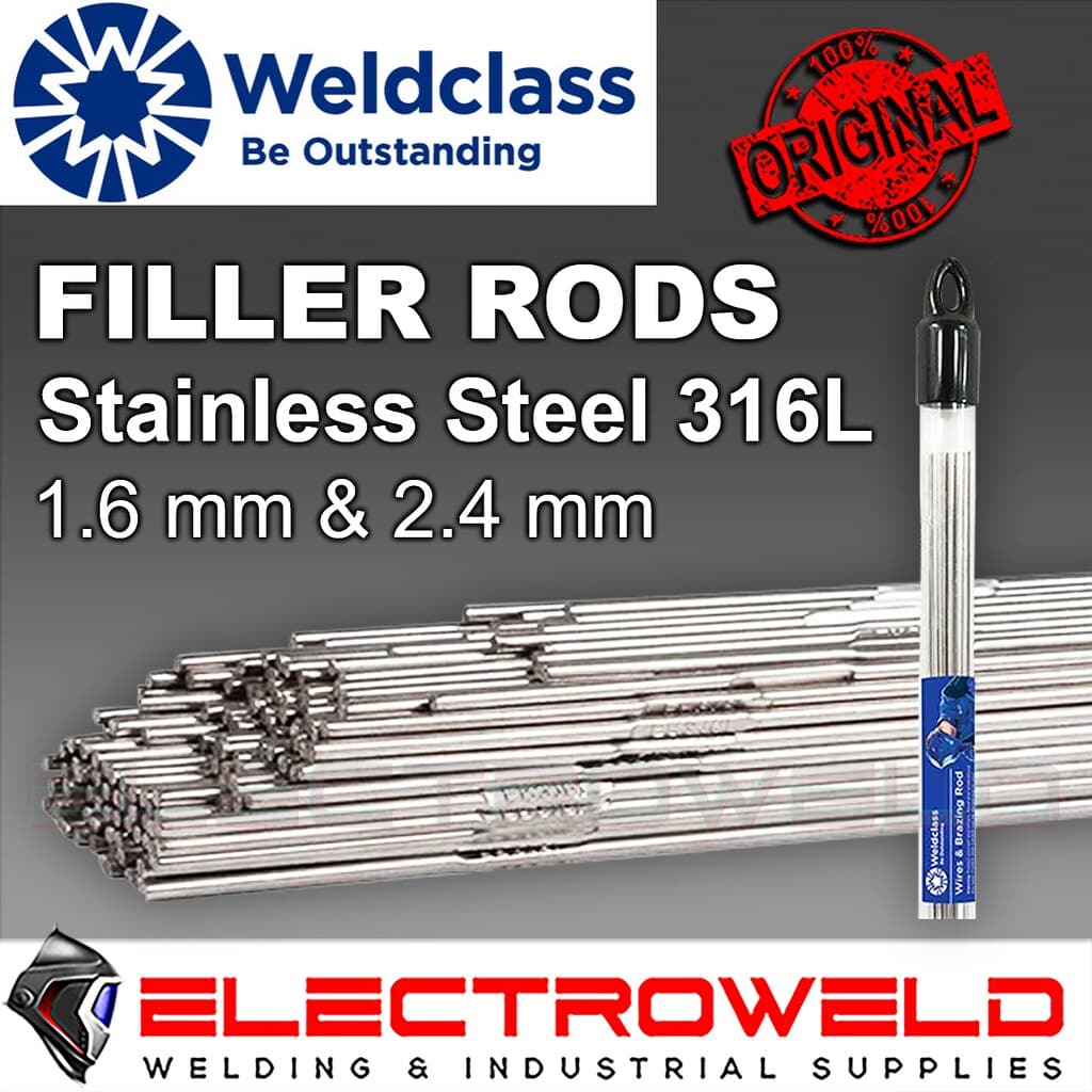 1/5kg WELDCLASS Stainless Steel 316L Tig 1.6mm 2.4mm Filler Rods Stick ...