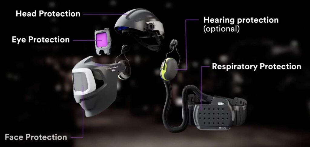 3M Speedglas Welding Kit *helmet 9100 Mp Air, Adflo Papr, Hose Cover ...