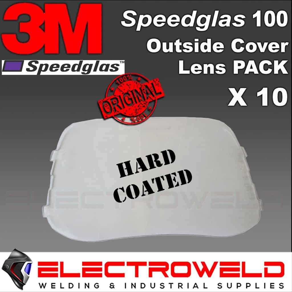 10 x 3M Speedglas Hard Coated Outside Outer Cover Lens 100 Welding Helmet 777000 - Electroweld ...