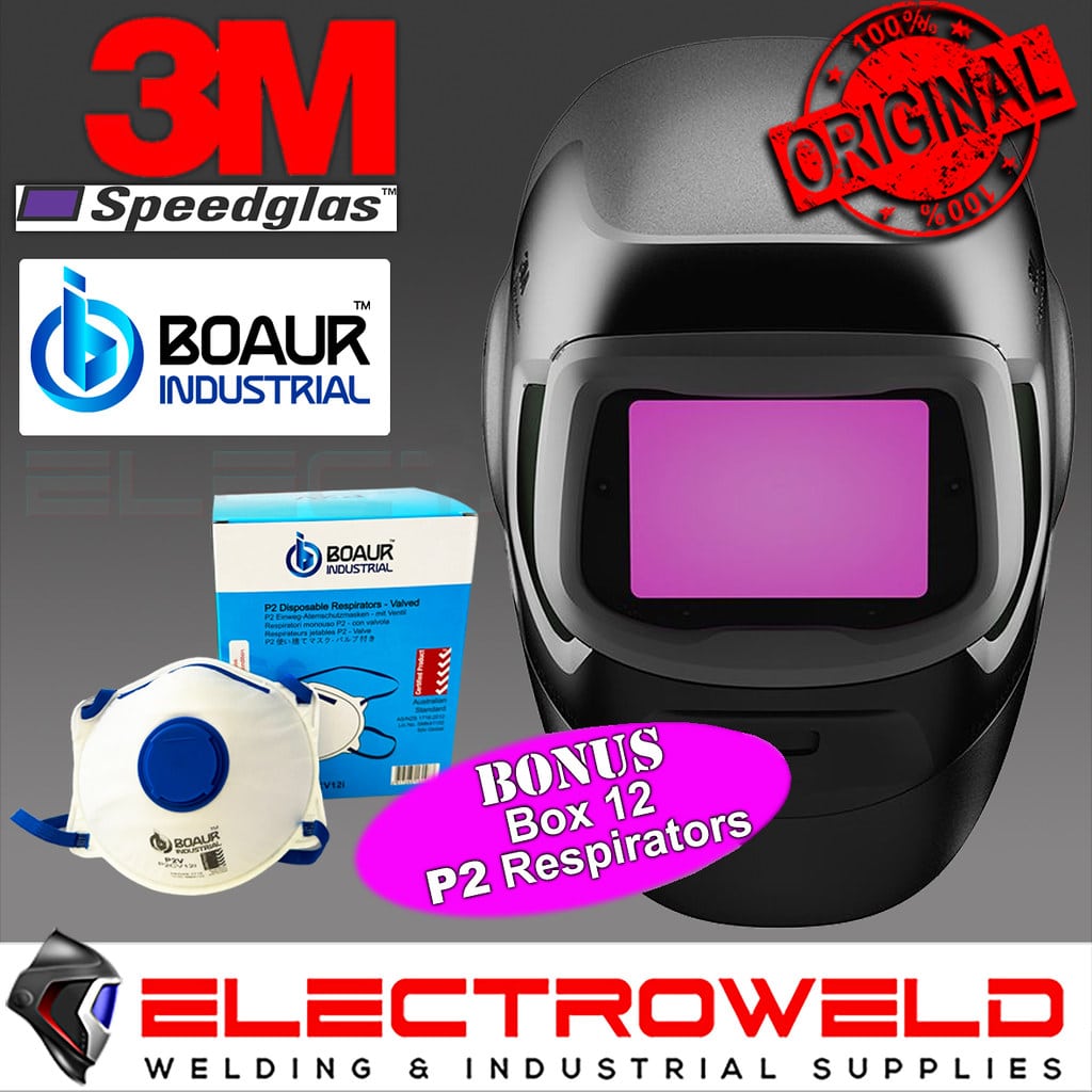 3M Speedglas G5-03TW Pro Welding Helmet + Lens + Bag 9100xxi 501826 631820 - Electroweld Welding ...