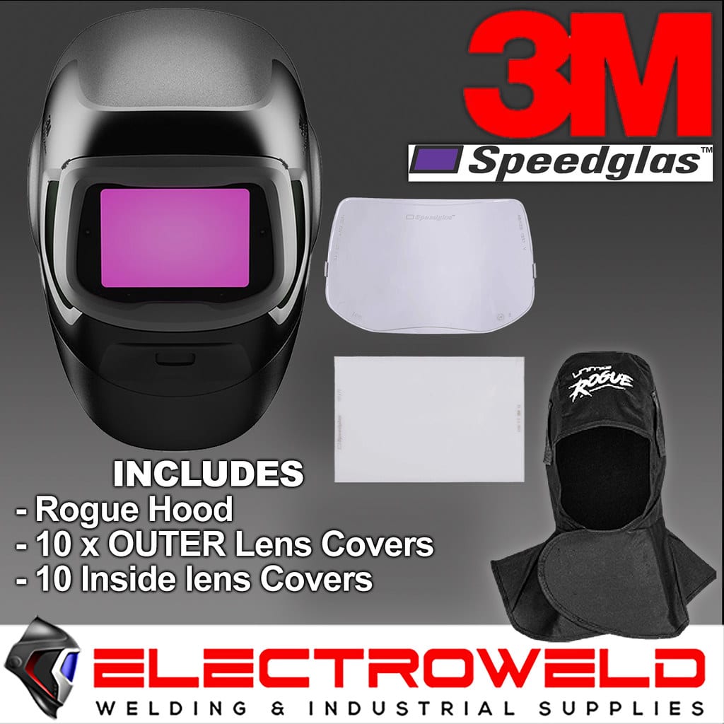 3M Speedglas G5-03TW Pro Welding Helmet +5 Inner+10 Outer Lens +Hood +Bag 631820 - Electroweld ...