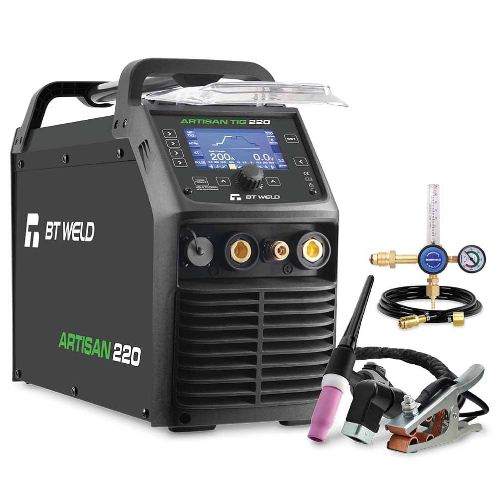BT Weld ARTISAN Tig 220 AC/DC Welder + Torch MMA PFC ACDC 652220 ...