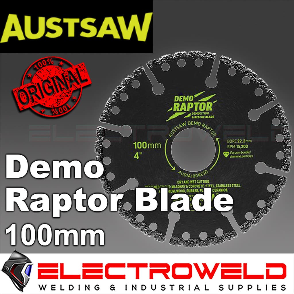 Austsaw 100mm 4" Diamond Cutting Blade, Demolition Concrete, Angle ...