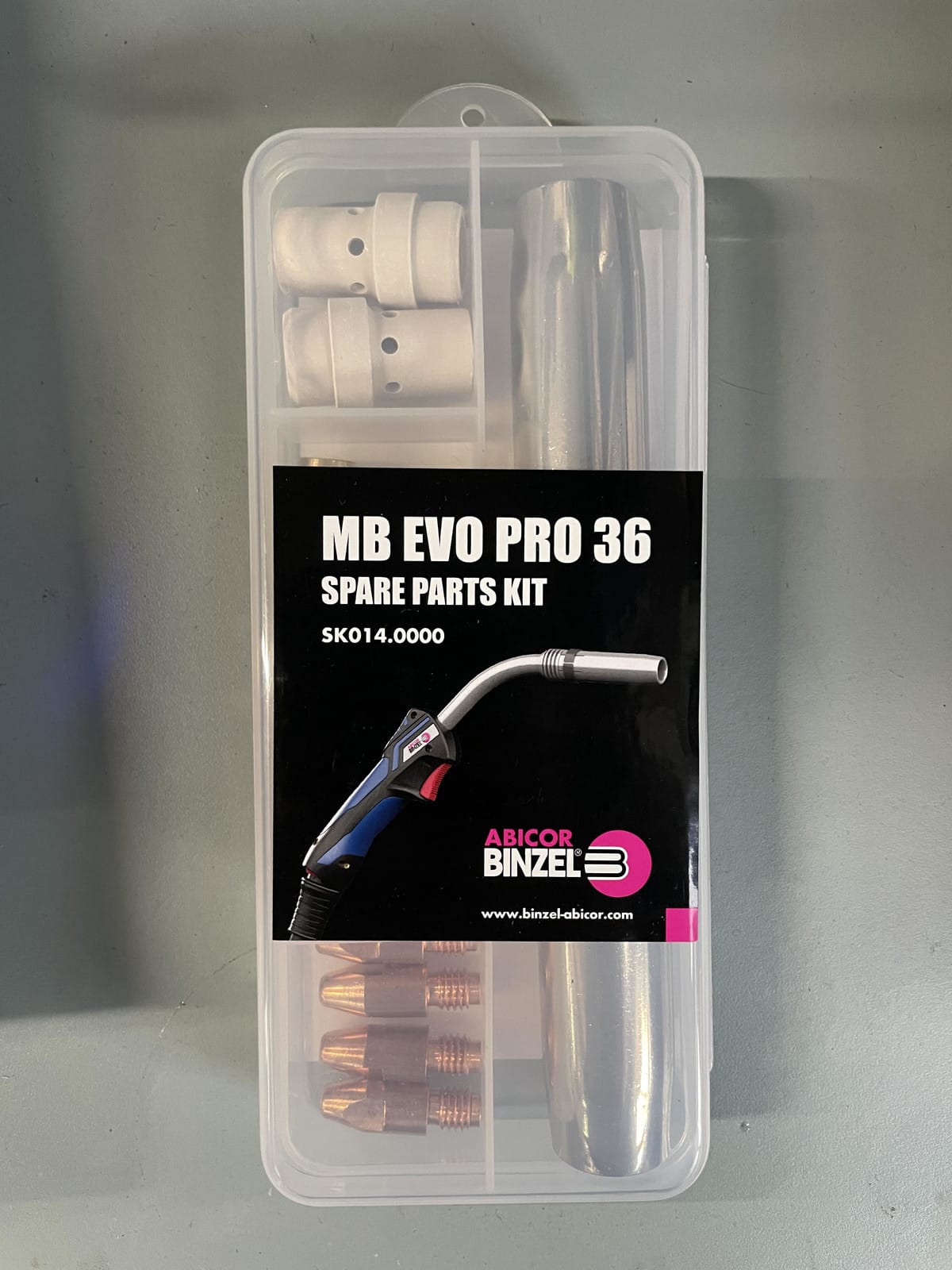 Genuine Binzel MB EVO Pro 36 Torch Spare Parts Kit, MIG Welding Tips ...