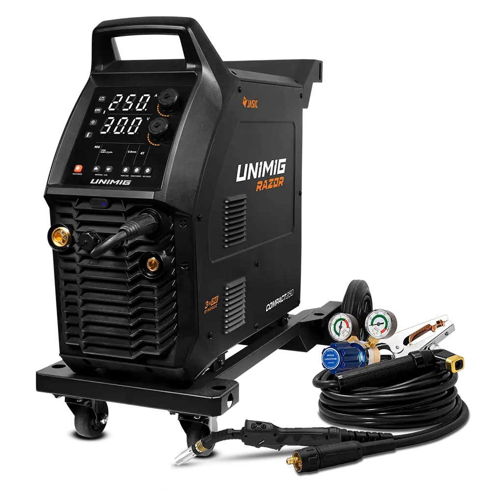 UNIMIG Razor Compact 250 Welder 3-in-1 Multi, Mig Tig Stick Welding 15A ...