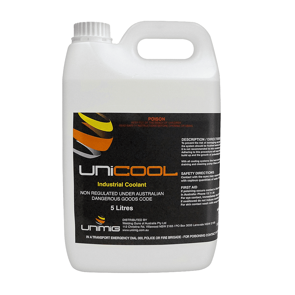 Unimig 5l Coolant For Welding Water Coolers - Unicool - Electroweld Welding & Industrial Supplies