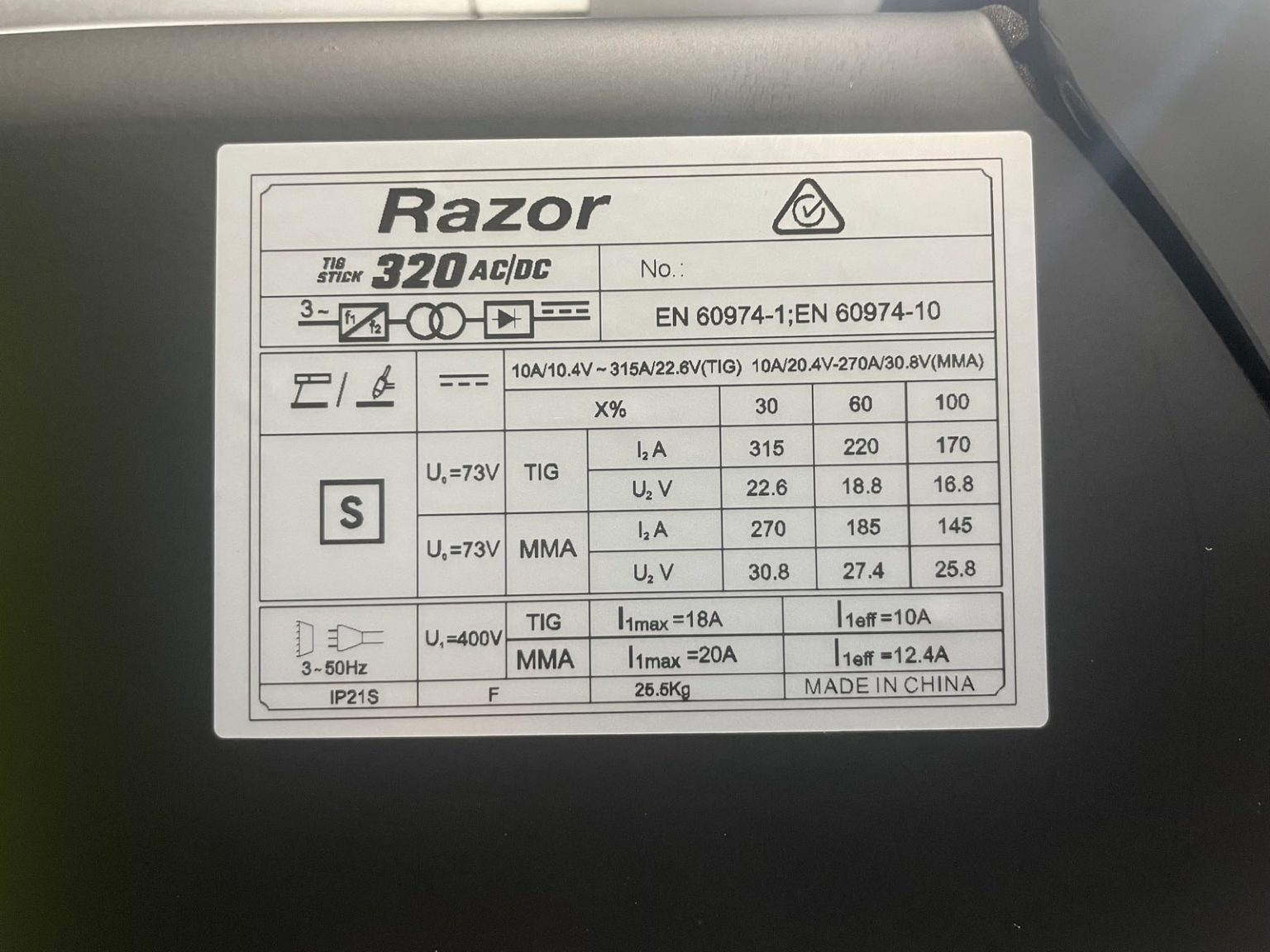 Unimig Razor 320 Acdc Bundle *welder, Cooler Trolley, Consumables, T3w ...