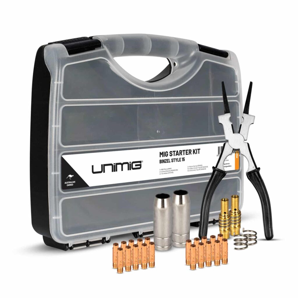 Unimig SB15 Suregrip Mig Welding Torch Bundle - *Gun, Consumable Kit ...