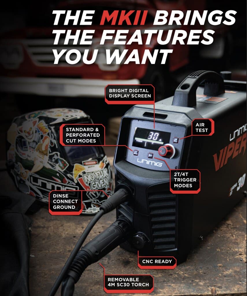 Unimig Viper Cut 30 Mark Ii 2 Plasma Cutter + Sc30 Torch + Regulator ...