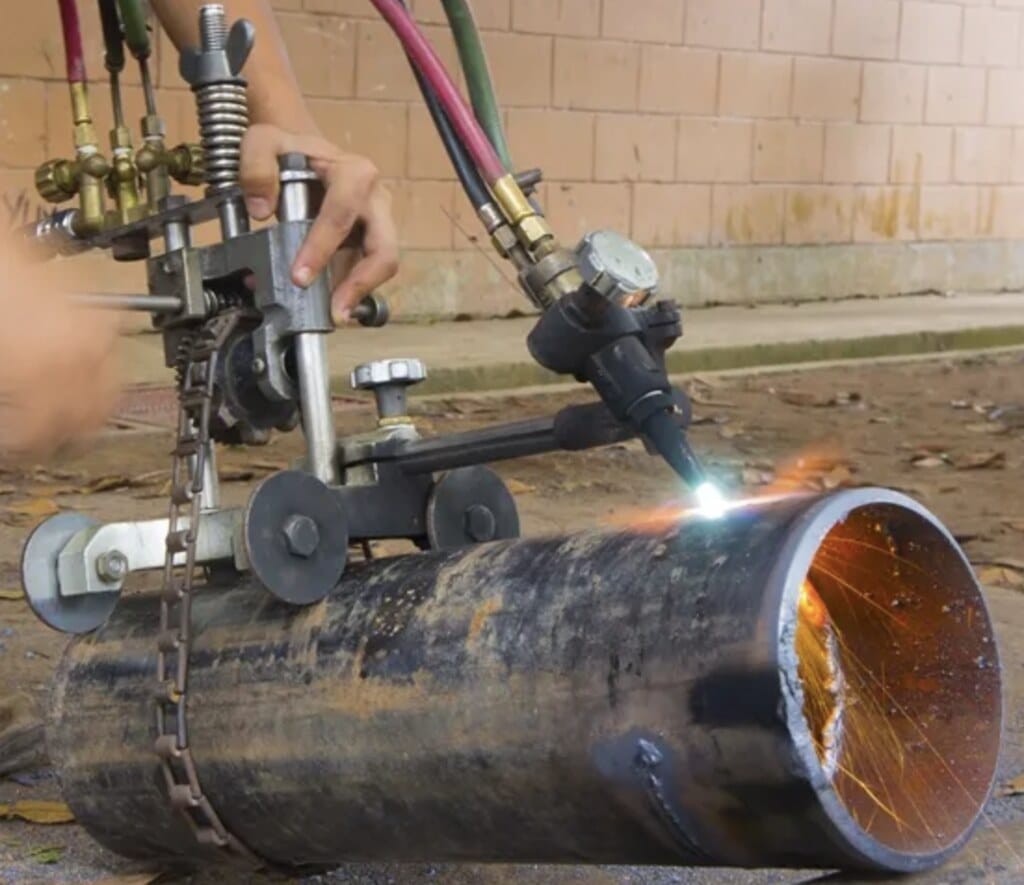 Weldclass Gas Pipe Cutter W/ Quick Clutch & Chain, Oxy/acetylene Oxy ...