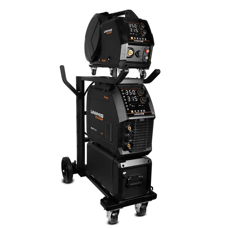 UNIMIG RAZOR SWF 350 Mig Tig Stick MMA Welder 415V Machine + M350 Torch U11213 - Electroweld ...